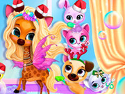 Pets Grooming Bubble Party | Play HTML5 Games