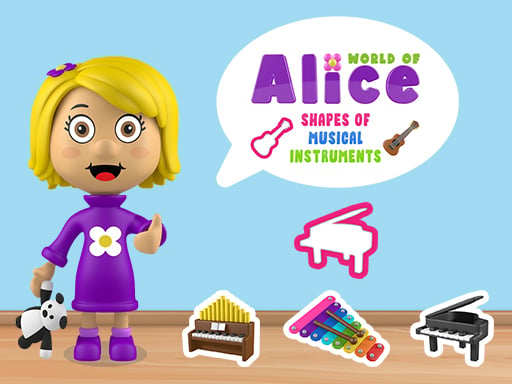 World of Alice Shapes of Musical Instruments | Play HTML5 Games